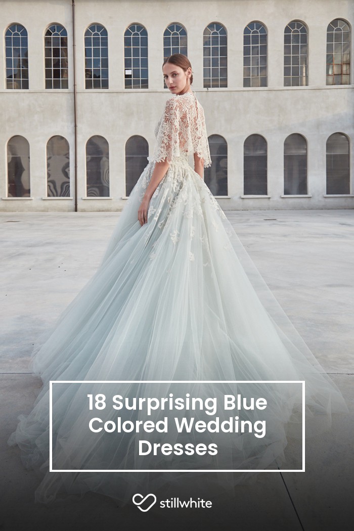 18 Surprising Blue Colored Wedding Dresses – Stillwhite Blog