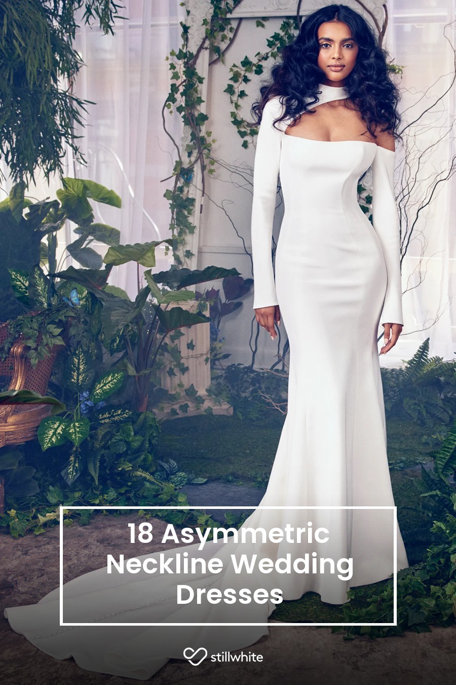 18 Asymmetric Neckline Wedding Dresses – Stillwhite Blog