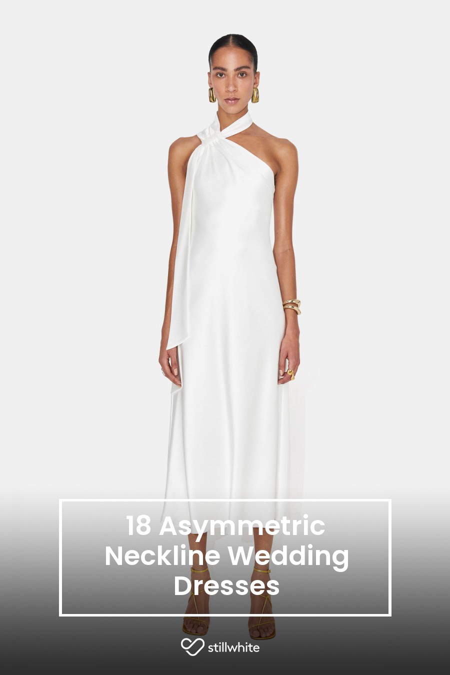 18 Asymmetric Neckline Wedding Dresses – Stillwhite Blog