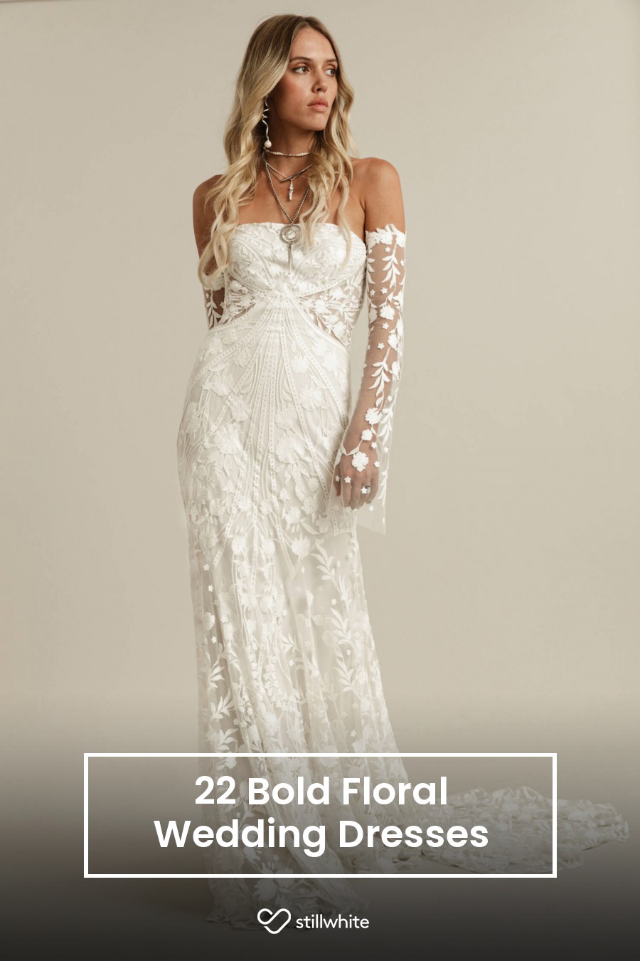 22 Bold Floral Wedding Dresses – Stillwhite Blog