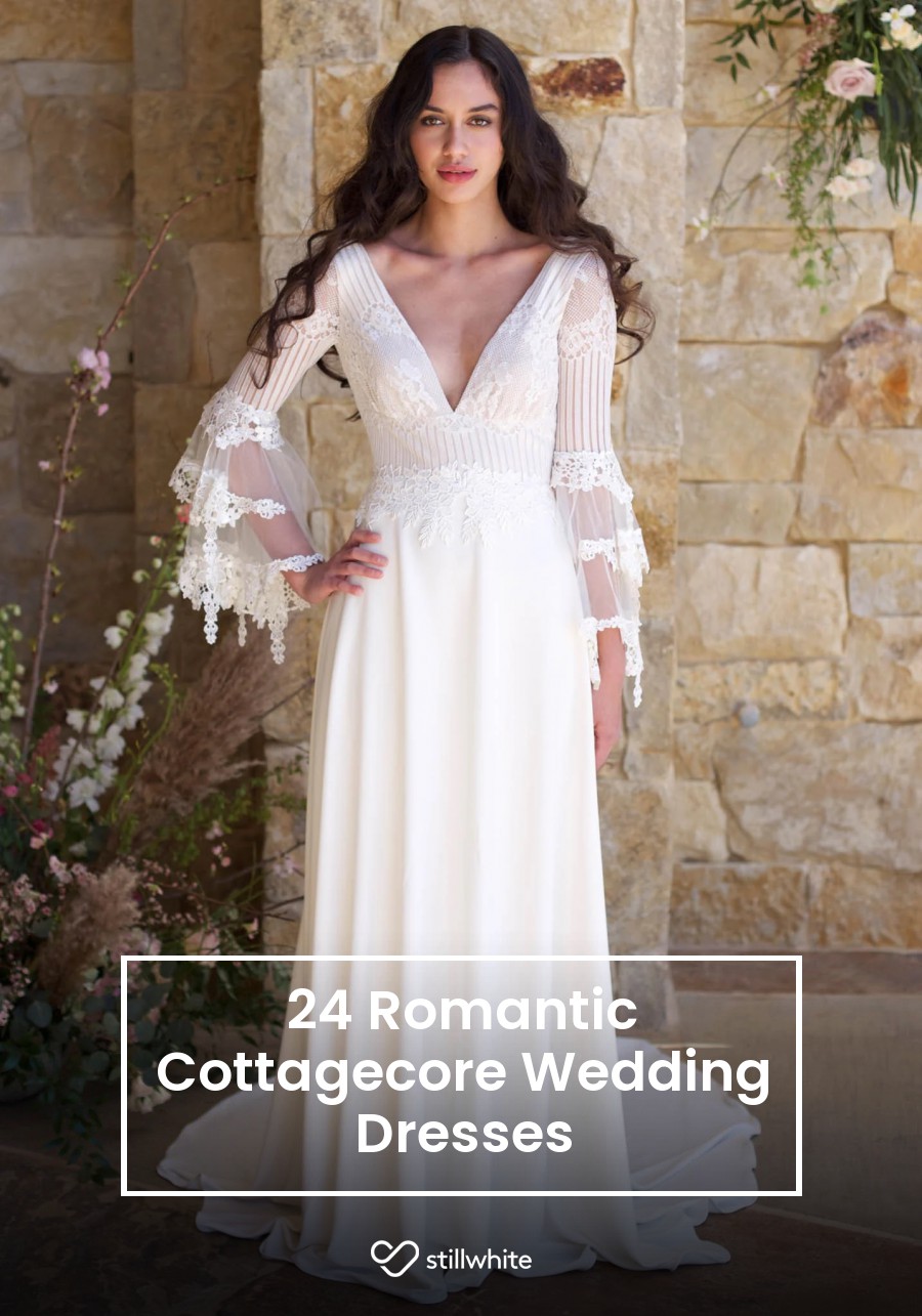 24 Romantic Cottagecore Wedding Dresses – Stillwhite Blog