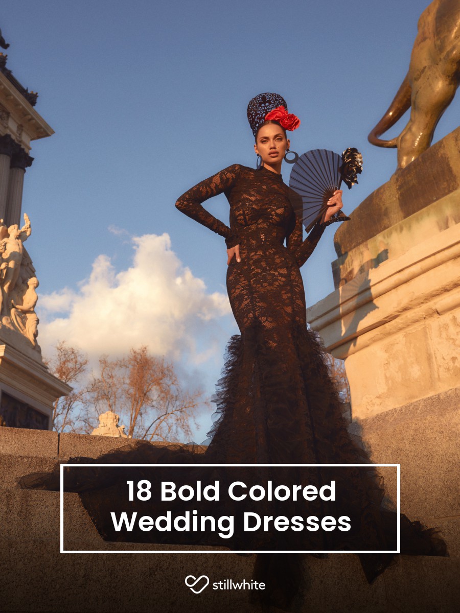 18 Bold Colored Wedding Dresses – Stillwhite Blog