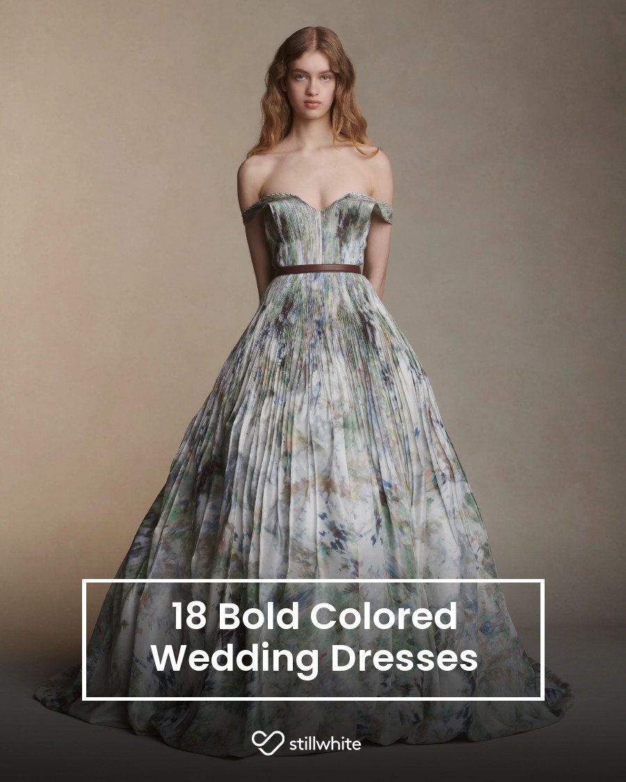 18 Bold Colored Wedding Dresses – Stillwhite Blog