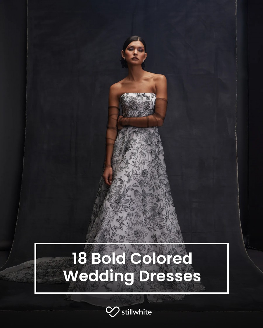 18 Bold Colored Wedding Dresses – Stillwhite Blog