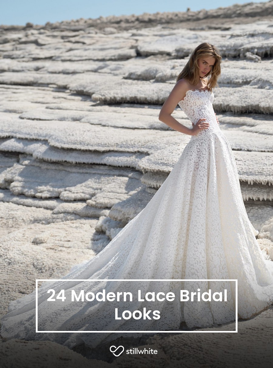 24 Modern Lace Bridal Looks – Stillwhite Blog