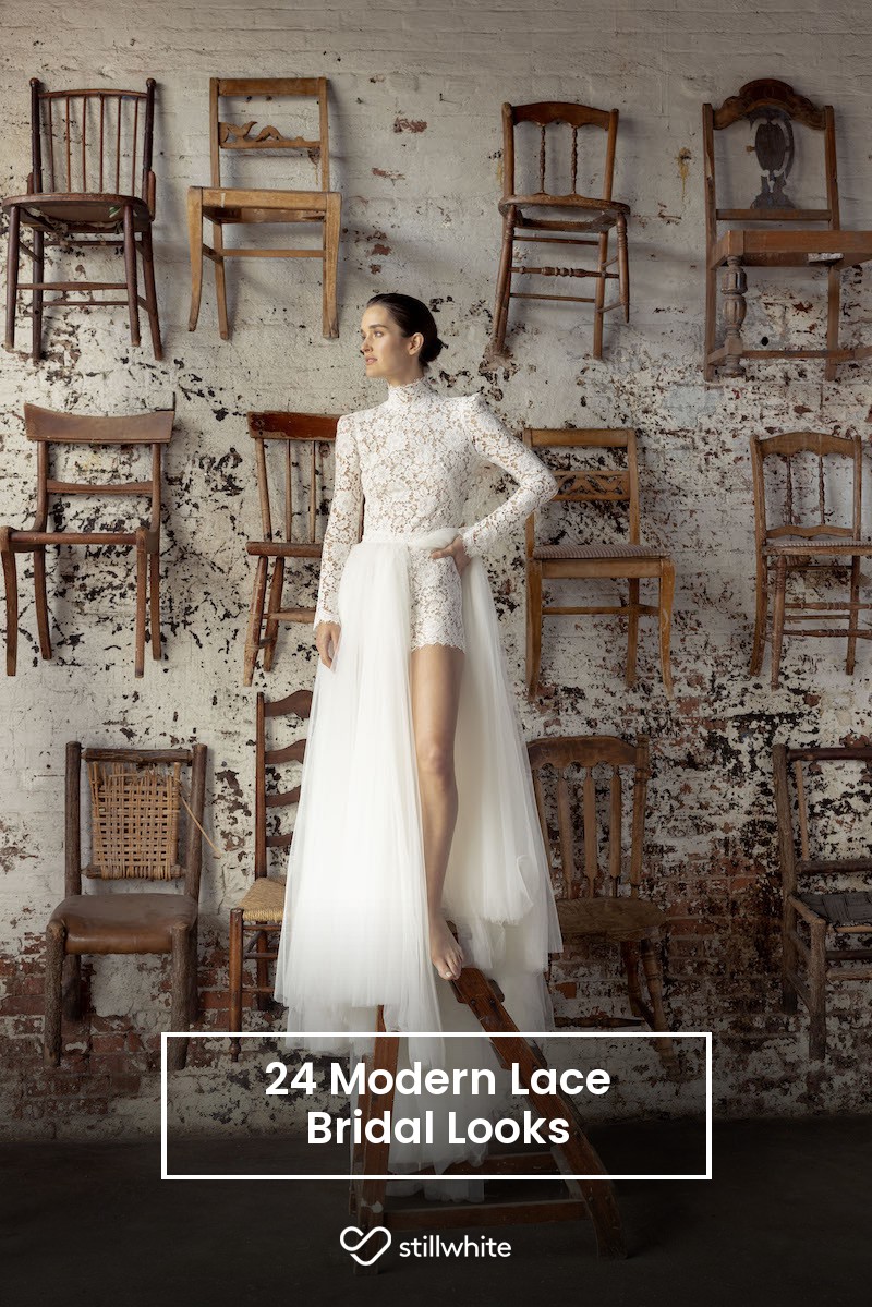 24 Modern Lace Bridal Looks – Stillwhite Blog